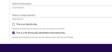 Personally Identifiable Information Checkbox For Fields
