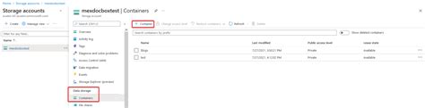 Blob Storage Setup
