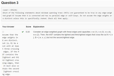 princeton algorithms part 2 [week 7 final exam part ii] algorithms