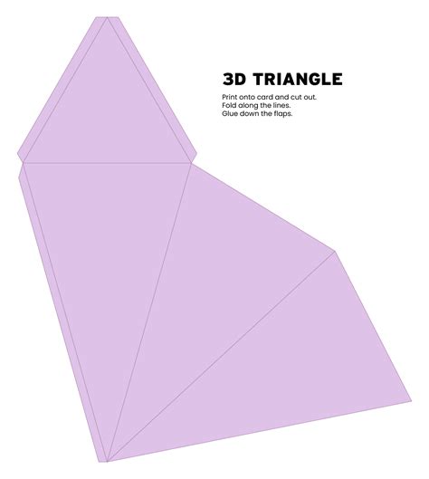 Best Images Of D Triangle Template Printable Paper Triangle Template Paper Triangle