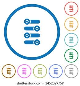 Fine Tune Flat Color Vector Icons Stock Vector Royalty Free Shutterstock