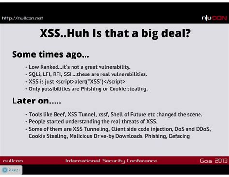 Owasp Xenotix Xss Exploit Framework V3 Nullcon Goa 2013 Ppt