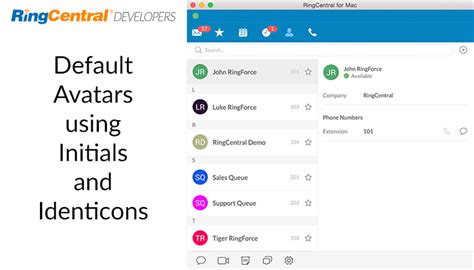 updating the ringcentral address book with default avatars by john