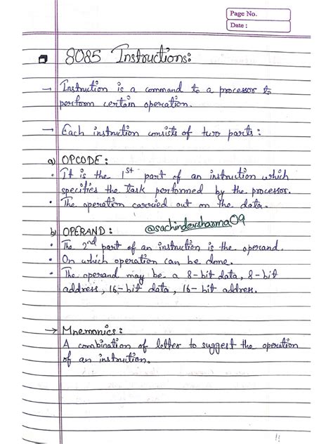 8085 Instructions Pdf