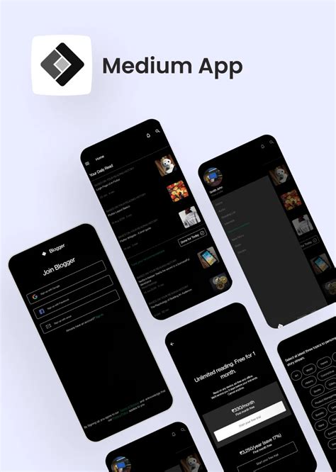 flutter medium app ui kit free medium flutter app iqonic design