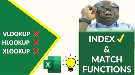 Index And Match Functions Youtube