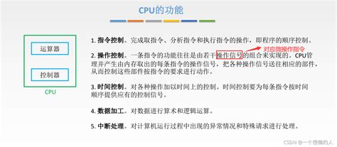 中央处理器（cpu）—— cpu的功能和基本结构 cpu运算器和控制器各个部件的功能 csdn博客