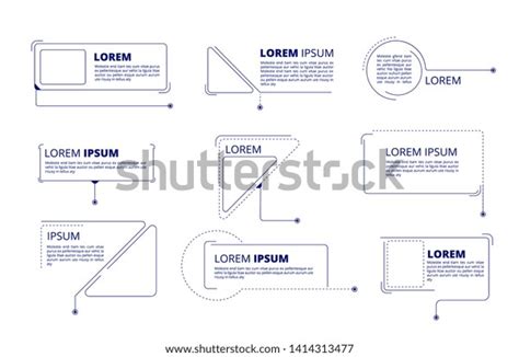 Callouts Titles Text Labels Technology Callout Stock Vektorgrafik Lizenzfrei 1414313477