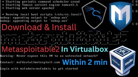 Download And Installation Metasploitable2 In Virtualbox Within 2 Minutes Metasploitable2