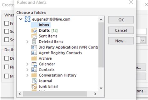 Organize Outlook Folders Automatically Into Specific Folders