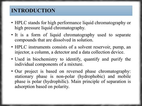 System Suitability Parameters Assessment By Hplc Pptx