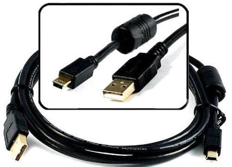 Cable For Arduino Nano USB A To MINI B Gold Plated Connector DarkOct02