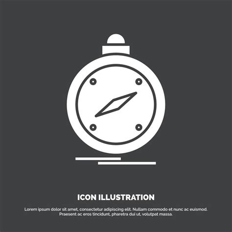Compass Direction Navigation Gps Location Icon Glyph Vector Symbol For Ui And Ux Website