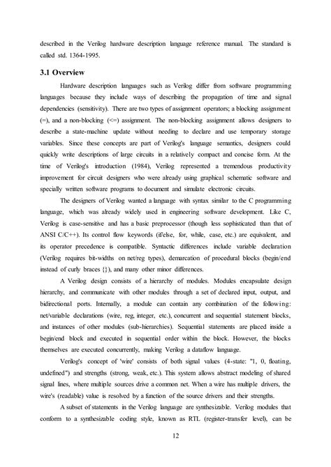 Design Of Elevator Controller Using Verilog Hdl Docx