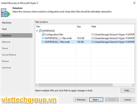 cÁch chuyỂn mÁy Ảo vm tỪ vmware vsphere esxi sang hyper v bẰng veeam