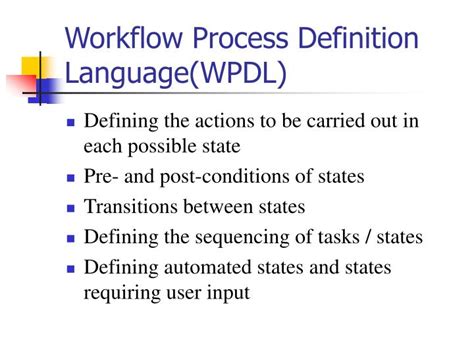 ppt workflow description language and workflow patterns powerpoint