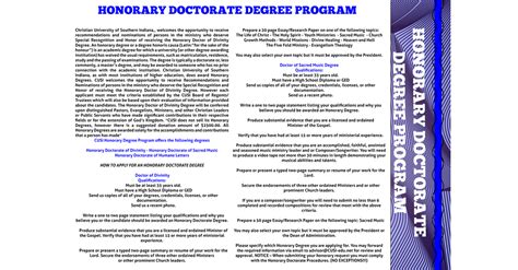 Admissions Honorary Doctorate Degree Program Page 6