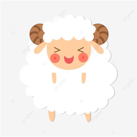 얼굴이 빨개지는 귀여운 양 양 귀여운 양 양과 염소 Png 일러스트 및 벡터 에 대한 무료 다운로드 Pngtree