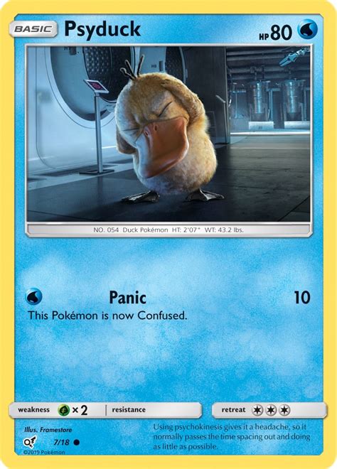 Psyduck Holo Common Detective Pikachu Pokemon