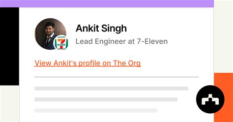 Ankit Singh Lead Engineer At 7 Eleven The Org