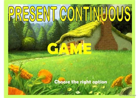 PRESENT CONTINUOUS General Readin English ESL Powerpoints