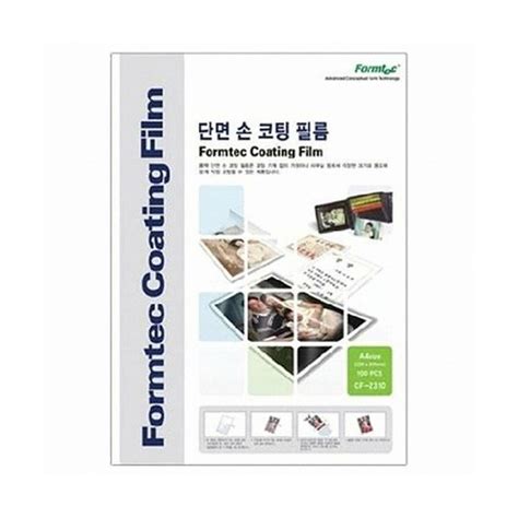코팅소모품 단면손코팅필름a4cf 2310100매폼텍 코랩샵 Kolab 연구용 기자재 실험용 기초 소모품 및 연구 장비 전문 쇼핑몰