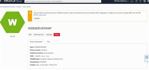 Oracle Apps Dba Pieces Web Application Firewallwaf As Reverse Proxy In Oracle Cloud Oci