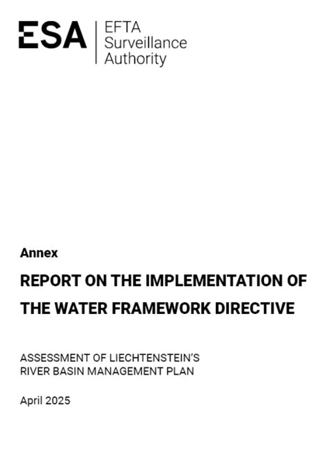 report on the implementation of the water framework directive