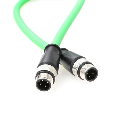 Great Choice Products Flexible Gigabit Ethernet Cable M12 D Code 4 Pin