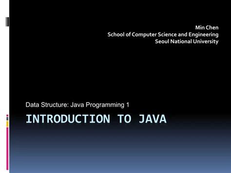 Ppt Introduction To Java Powerpoint Presentation Free Download Id2141899