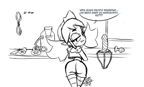 Rule 34 Ass Ass Focus Black And White Brawl Stars Buttplug Clothed Clothing Dildo Dominant