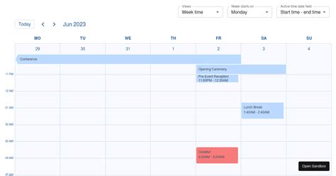 React Lightweight Calendar Ts Codesandbox