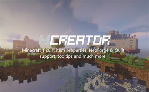 Mcreator 20233 Update Is Here Adding Support For Minecraft 1201 Item Properties Neoforge