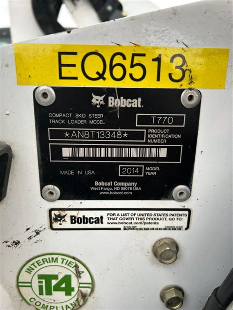 2014 Bobcat T770 Compact Track Loader Sanco Equipment