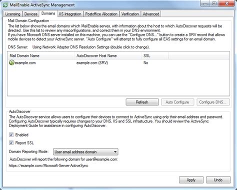 Exchange ActiveSync Microsoft Exchange ActiveSync MailEnable