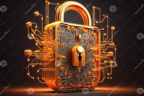 Cybersecurity And Blockchain Technology Securing Digital Transactions Ai Generated Stock