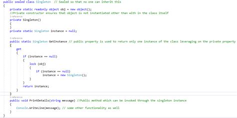 CSharpTutorials Singleton Design Pattern