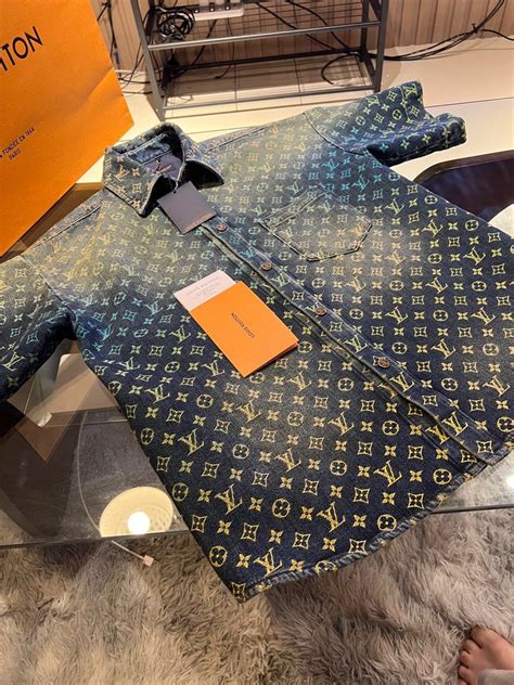 Louis Vuitton Rainbow Monogram Denim Shirt Lv Luxury Apparel On Carousell