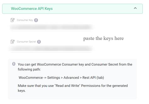 Woocommerce Api Keys App Experts