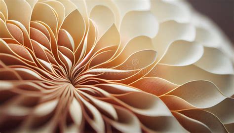 Symmetrical Curves Of A Daisy Beauty Generated By Ai Stock Image