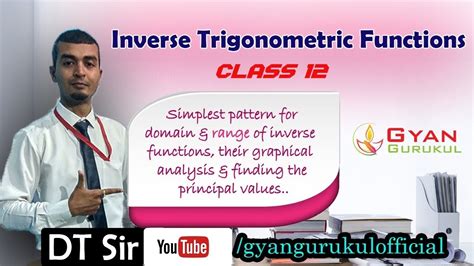 Inverse Trignometry Class 12 Chapter 2 Youtube