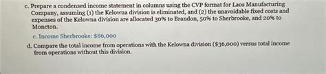 Solved Calculate Contribution Margin And Prepare Incremental