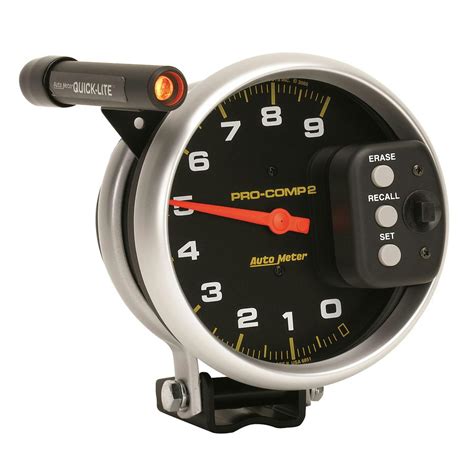 Autometer 6851 Tach Gauge 5 Inch 9k Rpm Quick Lite Pro Comp