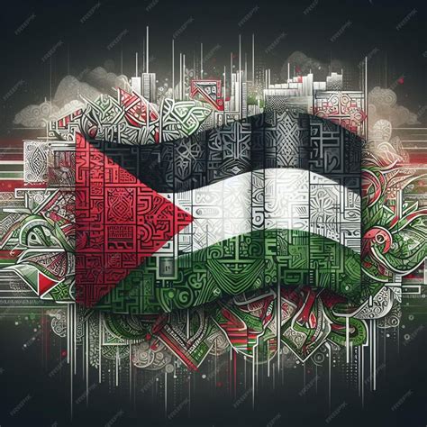 Premium Photo Vibrant Palestinian Flag Art A Symbol Of Resilience