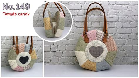 퀼트 No149 원형 손가방round Handbag How To Make 무료도안free Pdf 퀼트 가방만들기 네이버 토마토캔디 Youtube