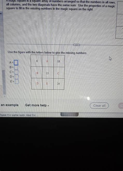 Solved A Magic Square Is A Square Array Of Numbers Arranged