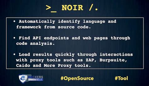noir network attack surface detector from source code
