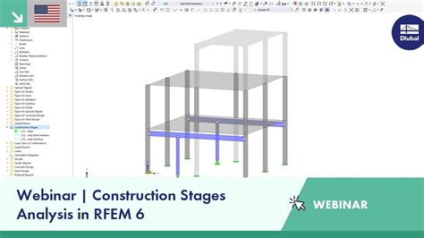 Webinar Construction Stages Analysis In Rfem 6 Youtube