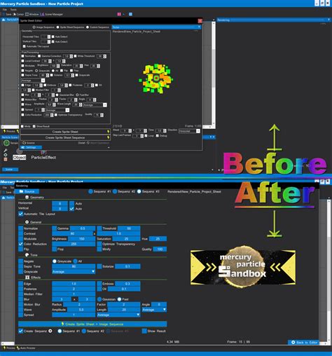 mercury particle sandbox create particle effects animations banners