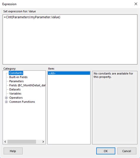 Reporting Services Ssrs Converting Parameters To Int Stack Overflow